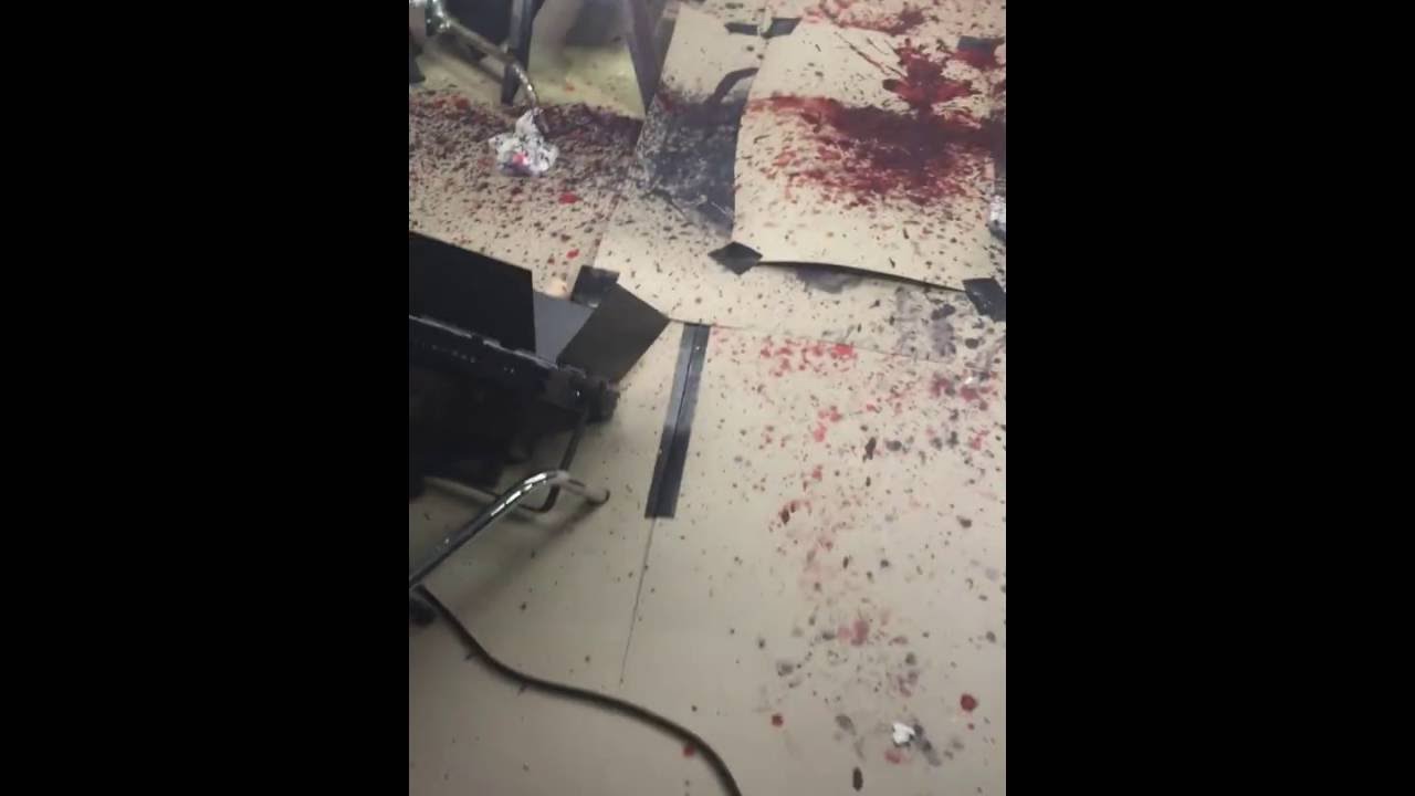 Blood Effects Shoot at Rampant Design Labs - YouTube