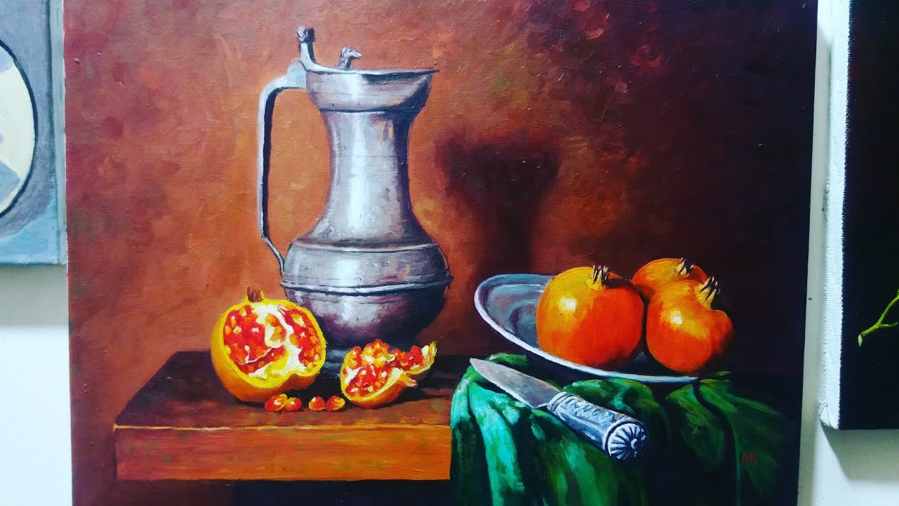 How to paint a still life model. - YouTube