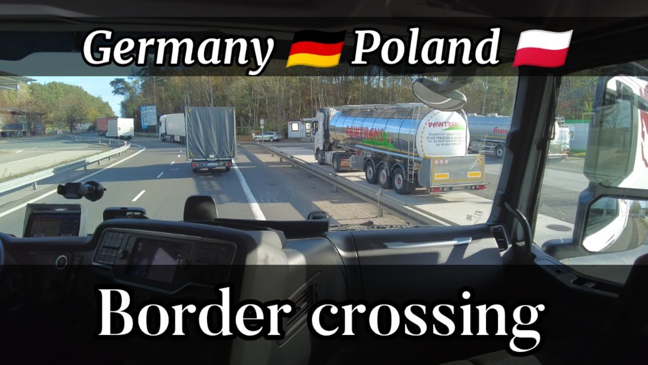 Germany 🇩🇪 to Poland 🇵🇱 Border crossing 🚛 | part 2#border #truck # ...