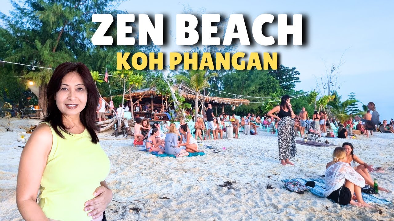 Thailand Ep18. Sunset Vibes on ZEN BEACH KOH PHANGAN - YouTube