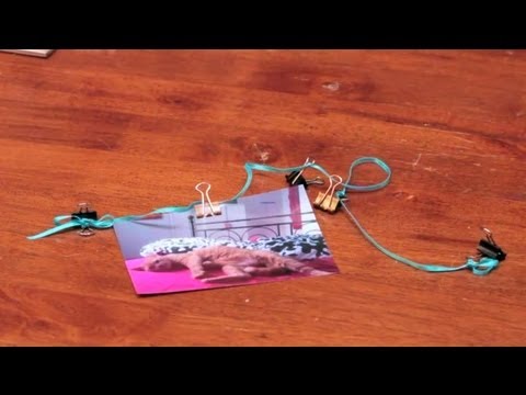 How to Hang Postcards With Binder Clips : DIY Crafts - YouTube
