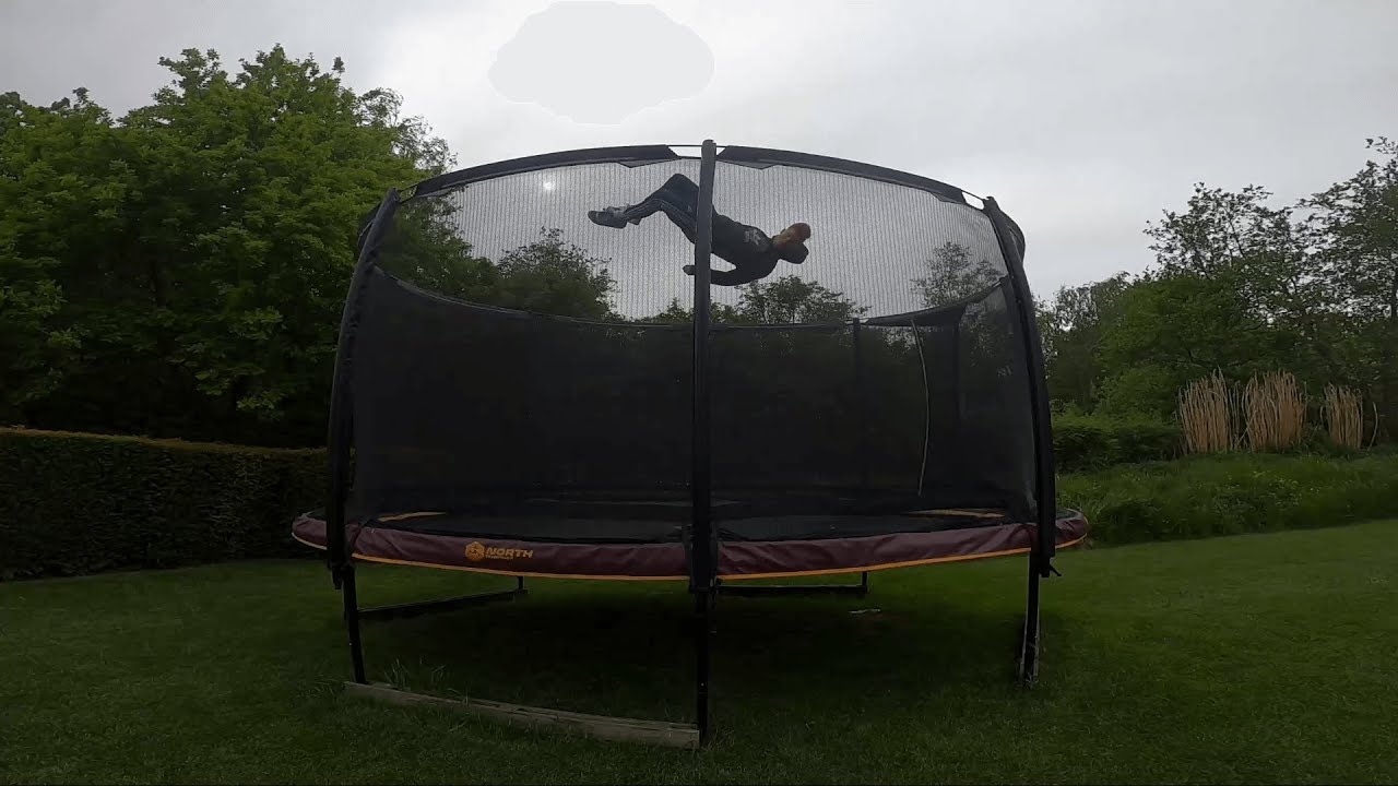 Back Half // Back 180° - Trampoline - YouTube