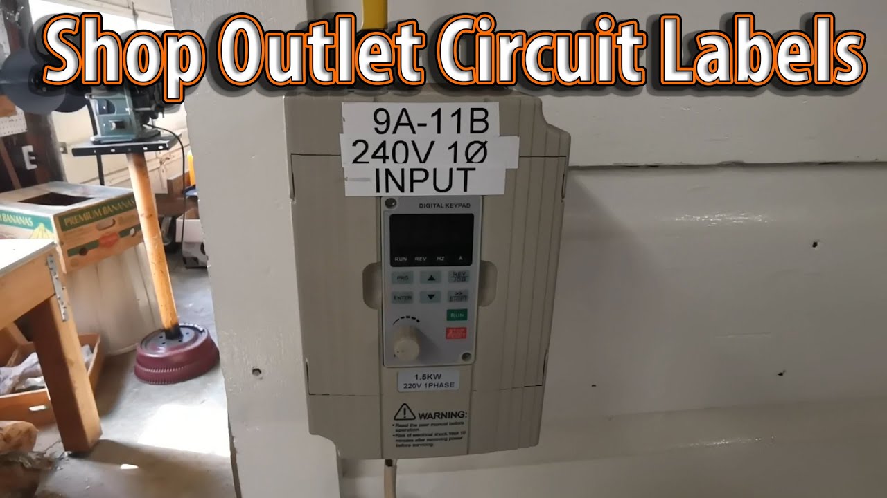 Labelling the outlets in the shop with Circuit Numbers - YouTube