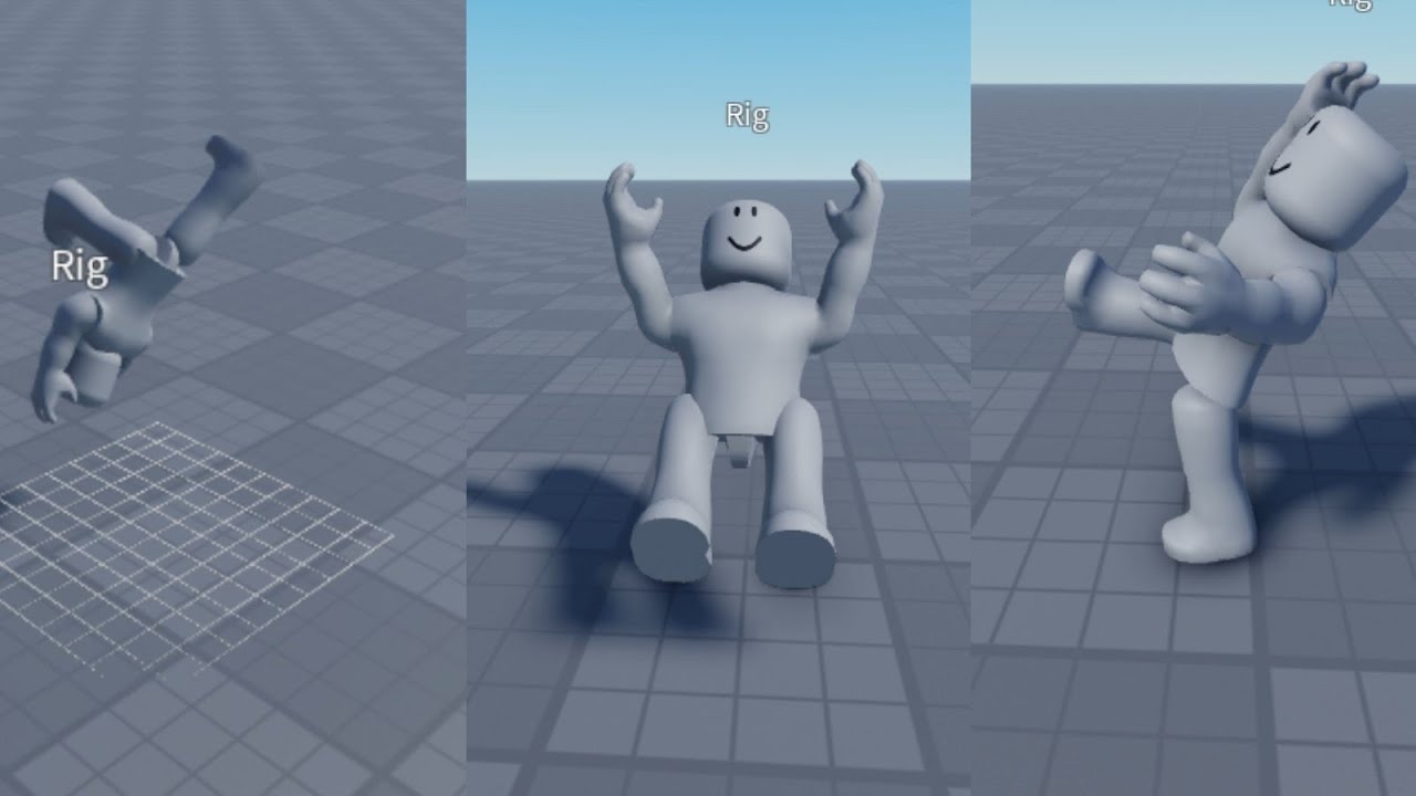 Roblox Back Flip Animation Test - YouTube