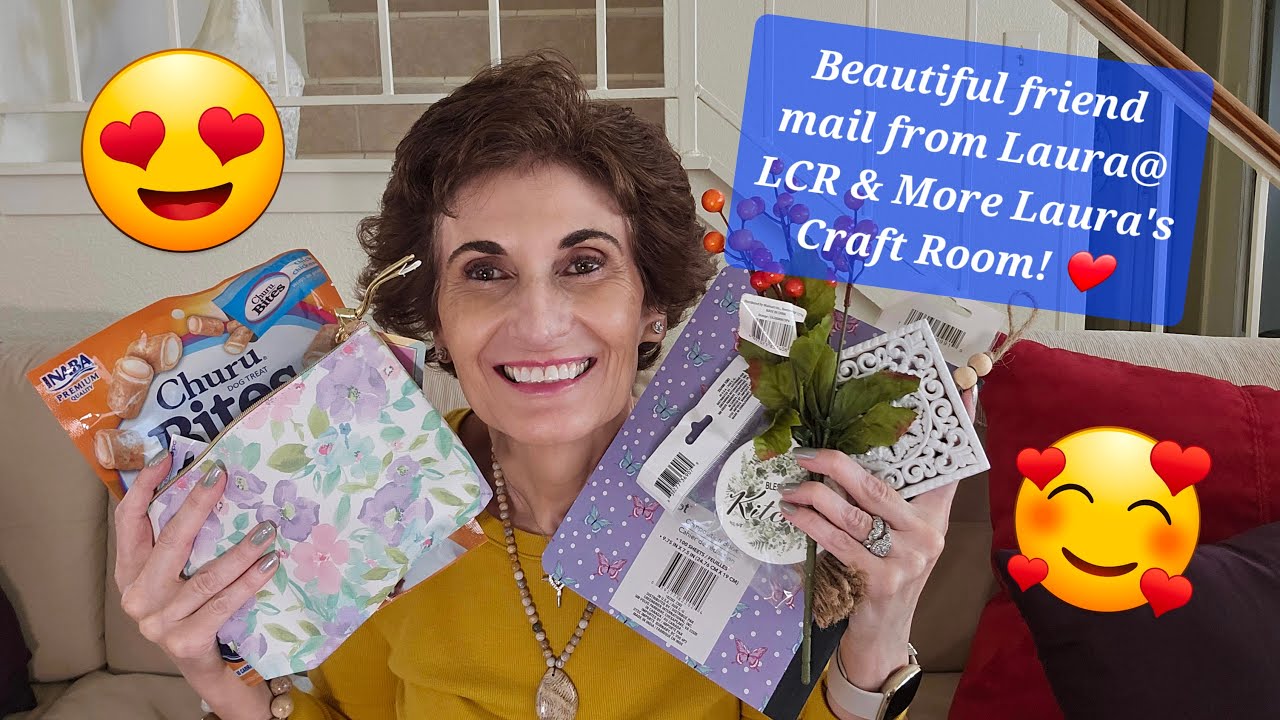 Beautiful friend mail from Laura @ LCR & More Laura's Craft Room. 😯🥰 ️💙 ...