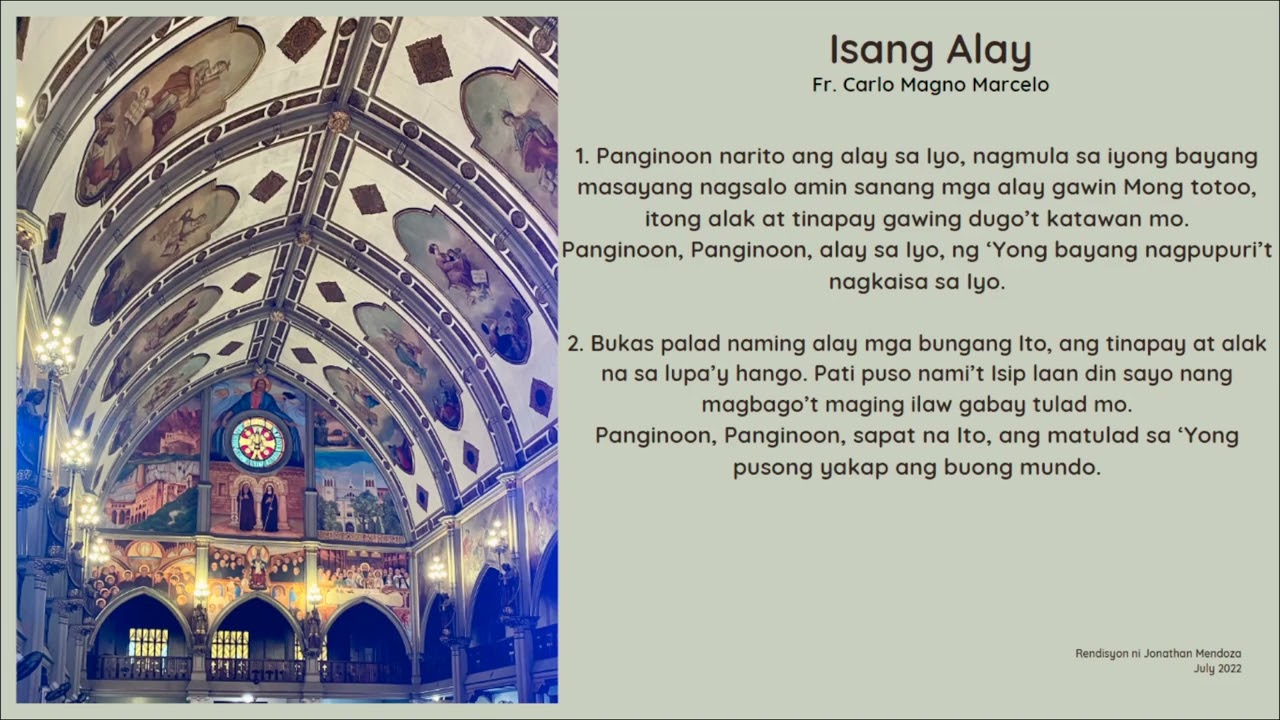 Isang Alay - Fr. Carlo Magno Marcelo - YouTube