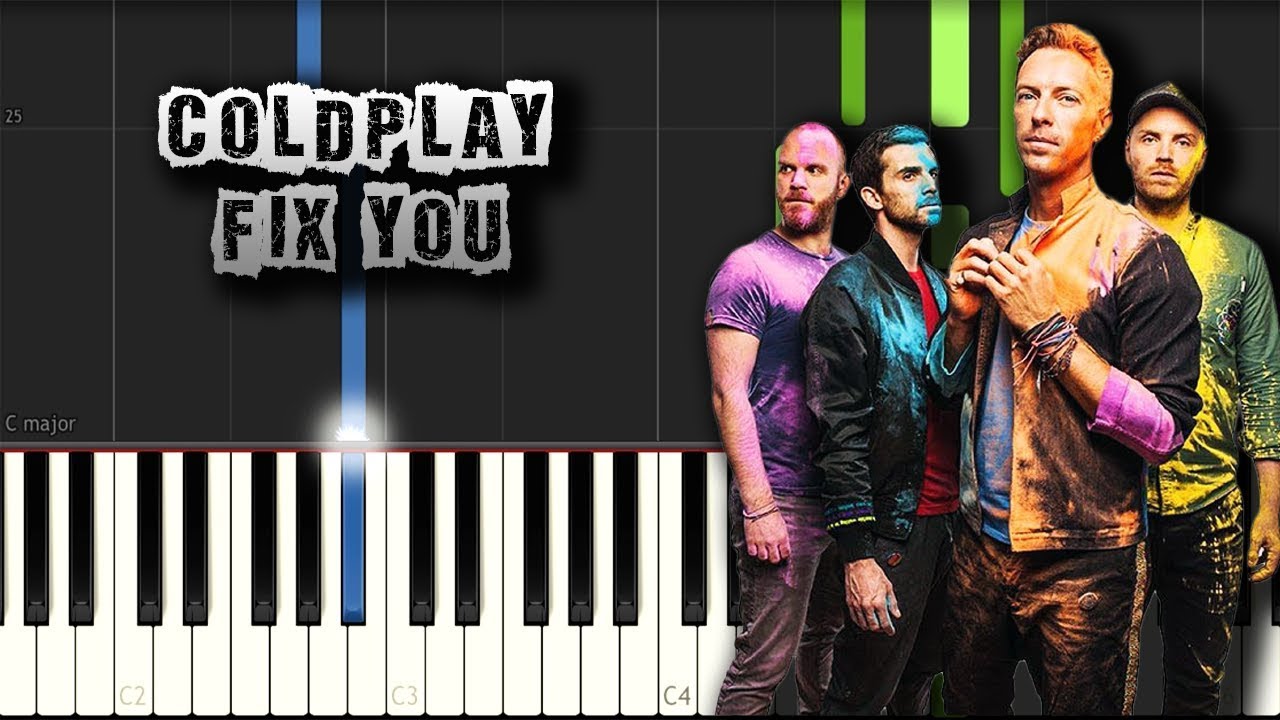 Coldplay - Fix You - [Piano Tutorial] (Synthesia) (Download MIDI + PDF ...
