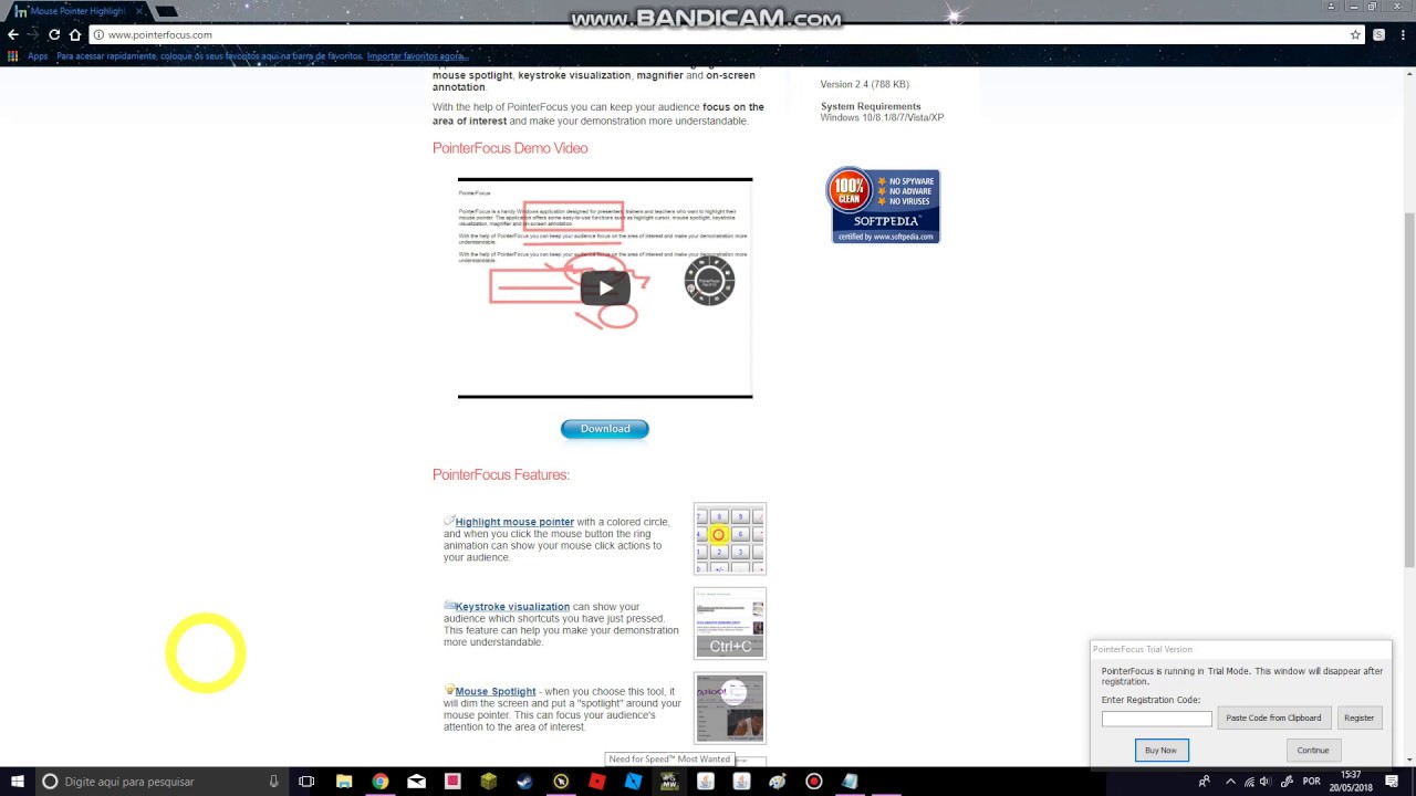 Como ter uma bolinha em roda do seu cursor do mouse - YouTube