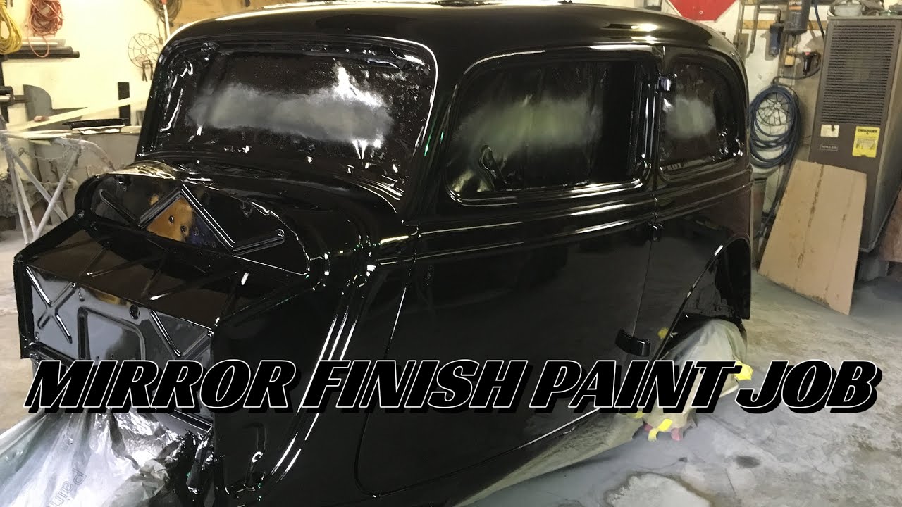MIRROR finish PAINT JOB!!! 1934 ford Victoria….. - YouTube
