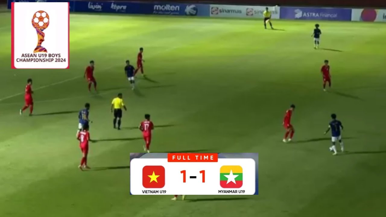Full Highlight: Vietnam U19 vs Myanmar U19 1-1, Asean U-19 boys Championship 2024 - YouTube