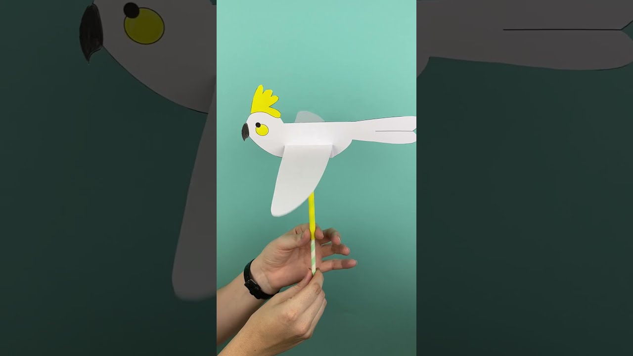 Flying Australian birds craft for kids - YouTube
