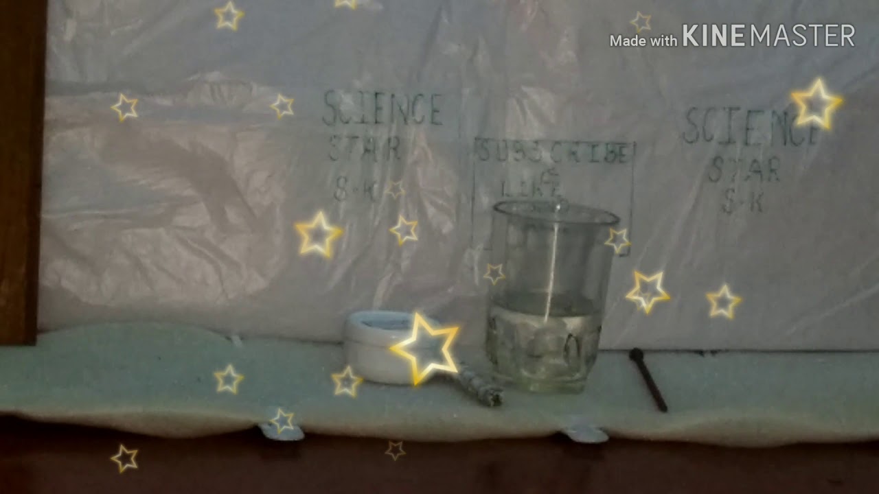 EXPERIMENT WITH COPPER SULPHATE AND RUSTY IRON NAIL.. - YouTube