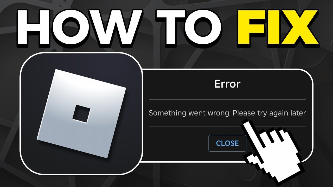 How To Fix Something Went Wrong Please Try Again Later Roblox - YouTube