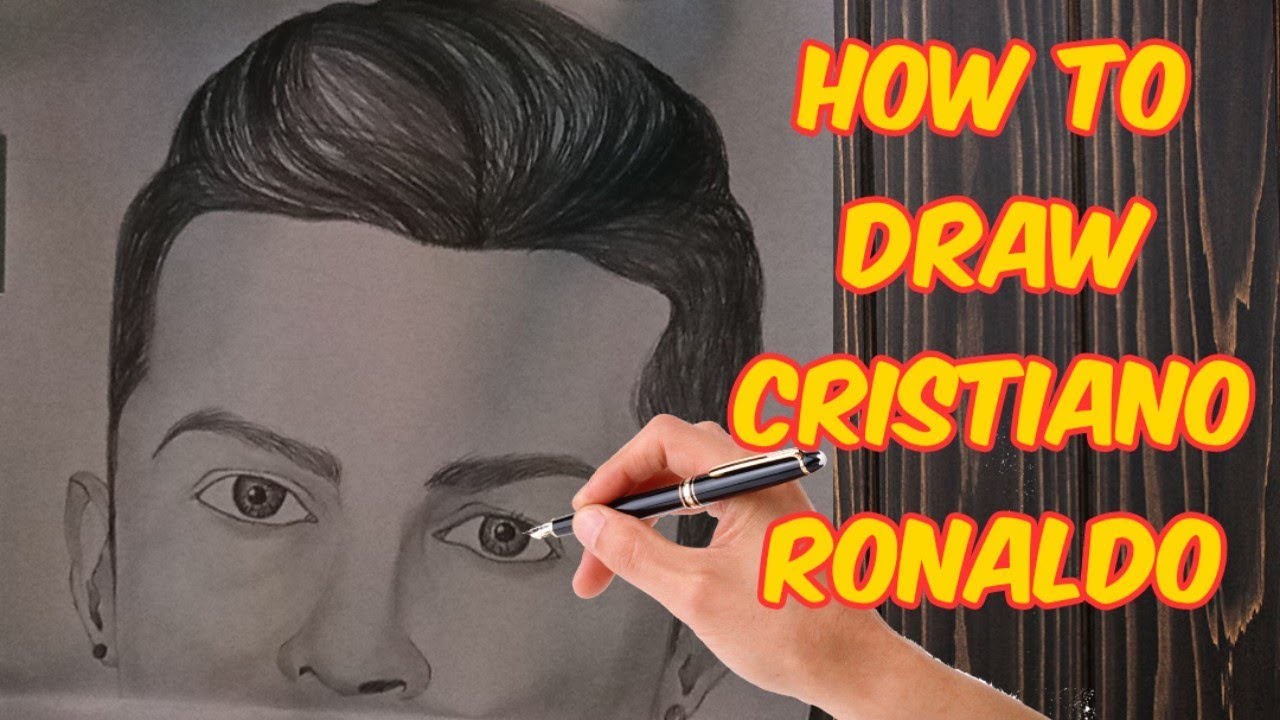 How to Draw Cristiano Ronaldo Step by step easy | Cristiano Ronaldo ...