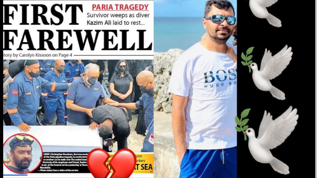 Farewell Tribute diver kazim Ali (Jr.) Trinidad funeral #trinidad # ...