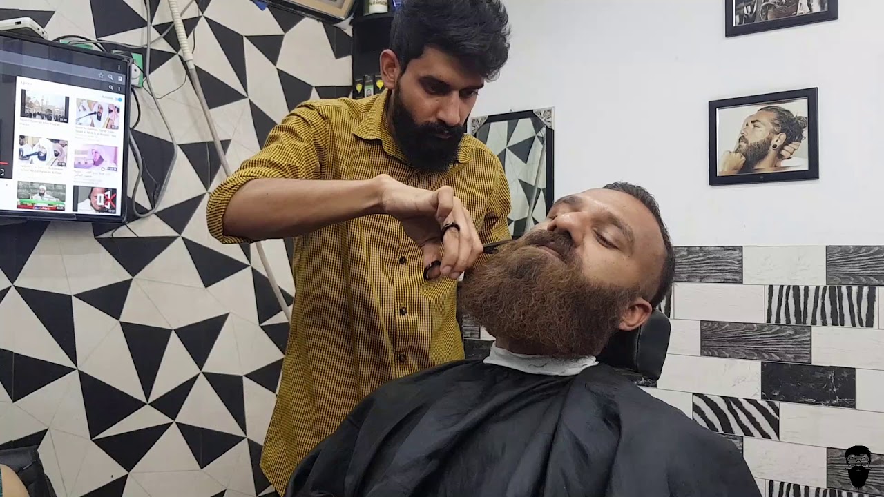 Beard Trimming | The Mens Saloon | Bearded Cinematography - YouTube