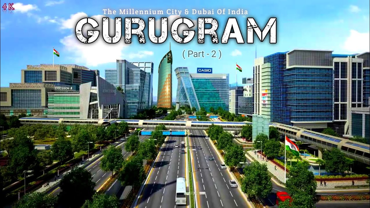 Gurugram City - Gurgaon Cyber City 2024 | Gurugram City Drone View ...