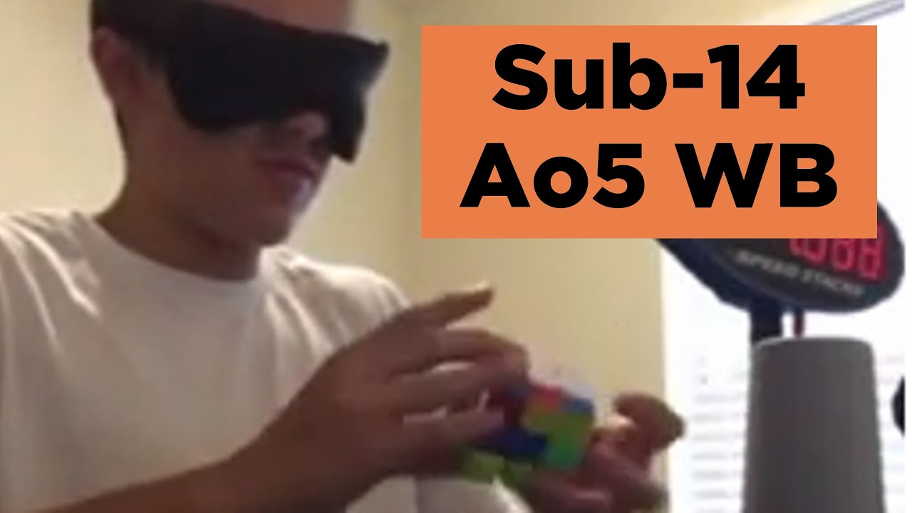 3BLD: 13.70 Ao5 (WB) - YouTube