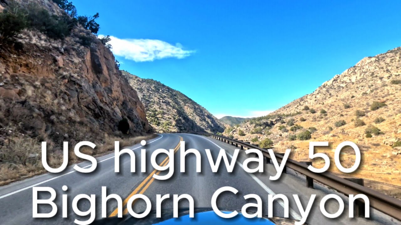US Highway 50 through Bighorn Canon along the Arkansas River from Canon City to Salida, Colorado ...