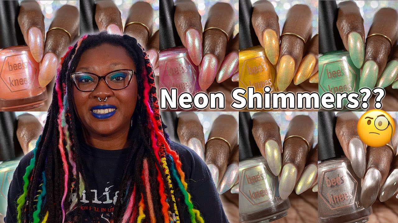 Neon Shimmers?? 🤔 Bee's Knees Lacquer Daughter Of The Moon Goddess ...