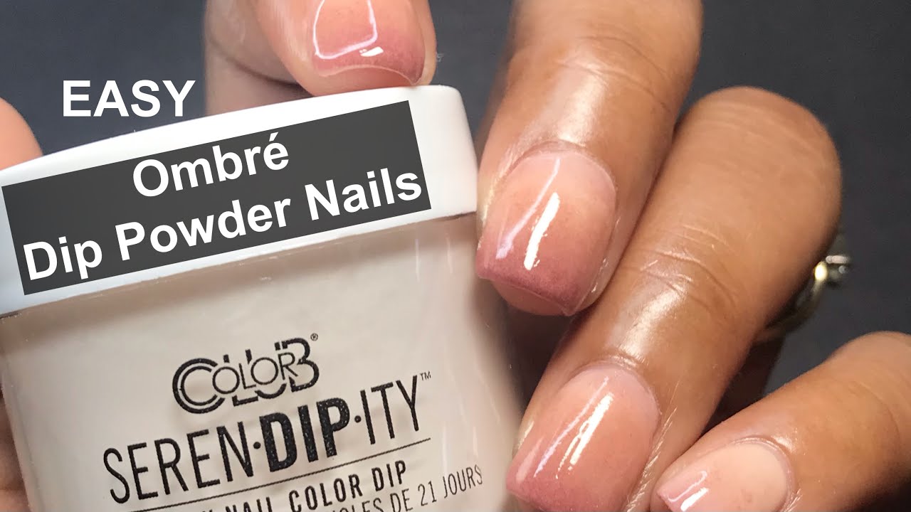 Easy Ombre Dip Powder Nails using Affordable Dip Powder Kit | How to do ...