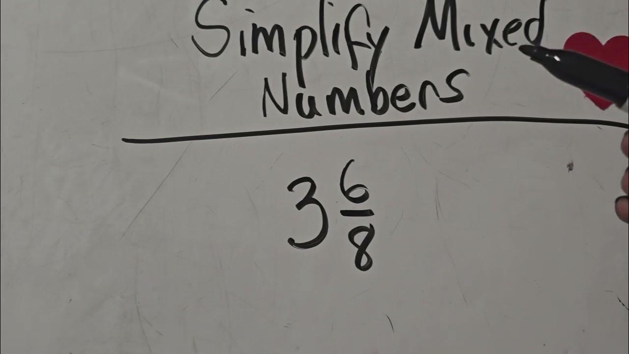 Simplify Mixed Numbers#mathtricks#grade5$teacher - YouTube