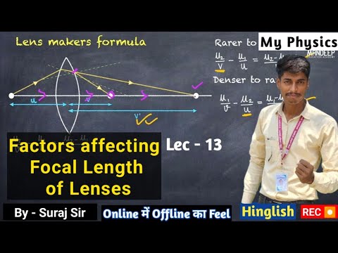 Ray Optics Lec - 13 | Lens Maker's Formula | Thin Lenses | Class 12th ...