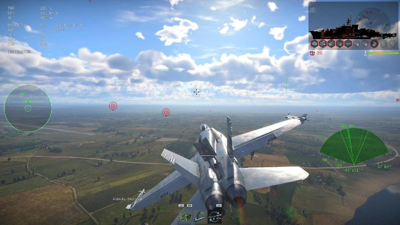 F18 landing War Thunder - YouTube
