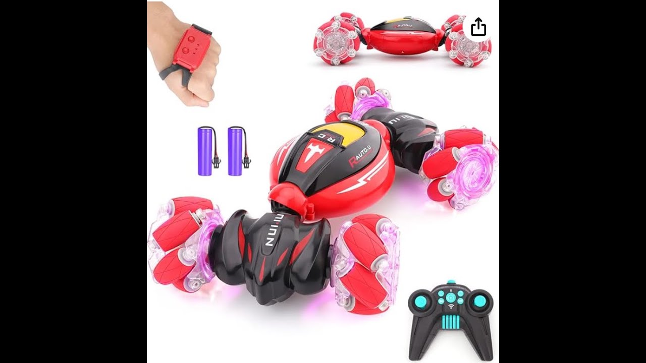 NEXBOX Gesture Sensing RC Stunt Car Toy Hand Controlled Remote Control ...