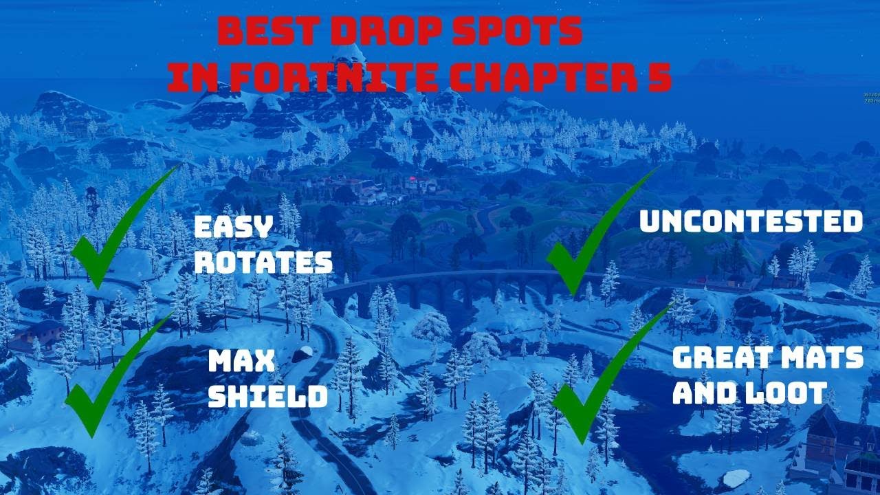 The BEST DROP SPOTS for Ranked Solo/CC in Fortnite Chapter 5! - YouTube