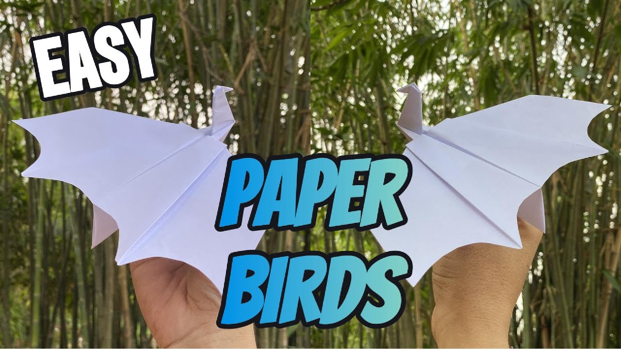 How to Make Paper Birds, Paper Plane Fly Like a Bird - Flying Toys ...