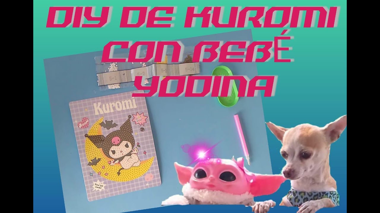 DIY DE KUROMI PARA REGALAR CON BABY YODINA #kuromi #babyyoda #diy - YouTube