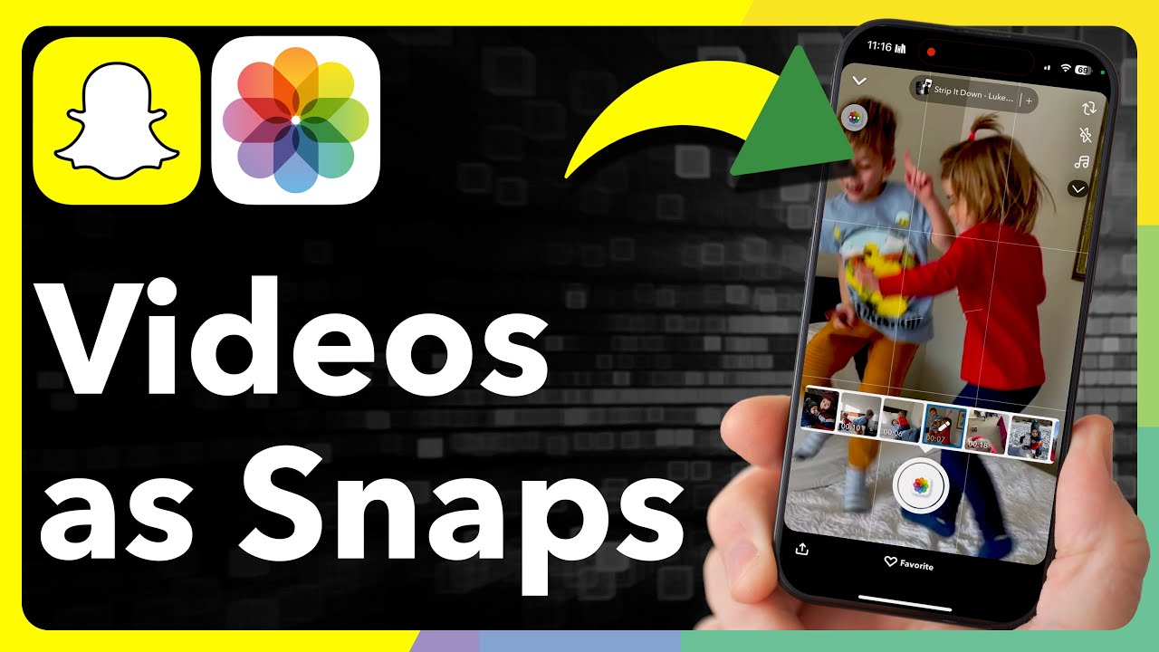 How To Send Camera Roll Videos As Snaps On Snapchat - YouTube