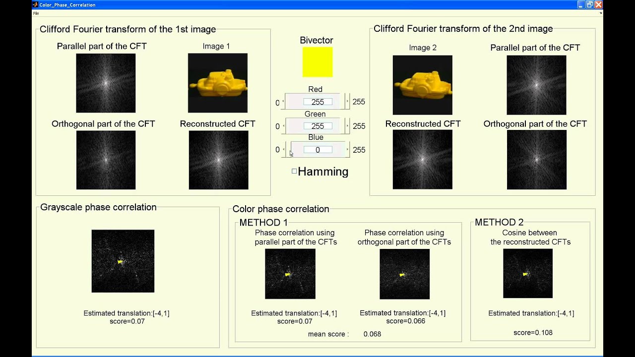 Color phase correlation: a demo - YouTube