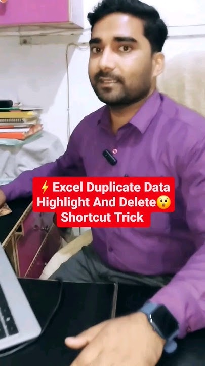 Excel Duplicate Data Highlight&Delete😲Secret Shortcut Trick🔥#excel #shorts #tricks #viral #tips ...