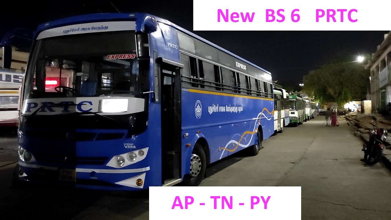 Brand New BS 6 PRTC Bus - Pudhucherry - YouTube
