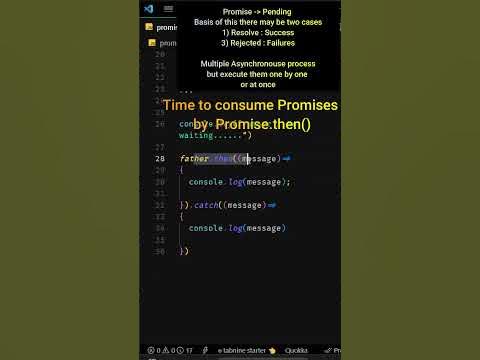 JavaScript : Promises - Resolve -Reject Future Promise #shorts #javascript #ytshorts - YouTube