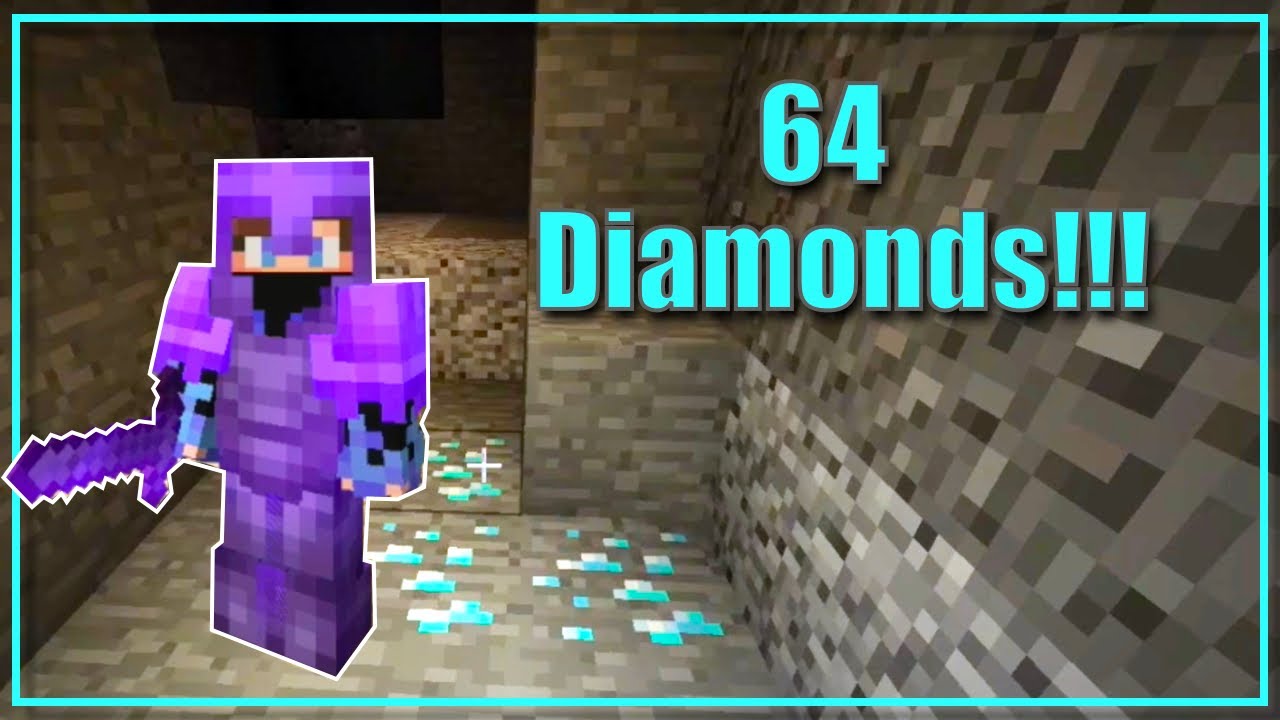 MINECRAFT - 64 Diamonds!!! - YouTube