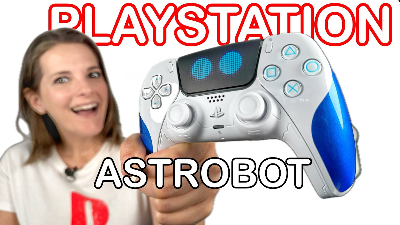 PLAYSTATION PS5 AstroBot DualSense + Gameplay - YouTube