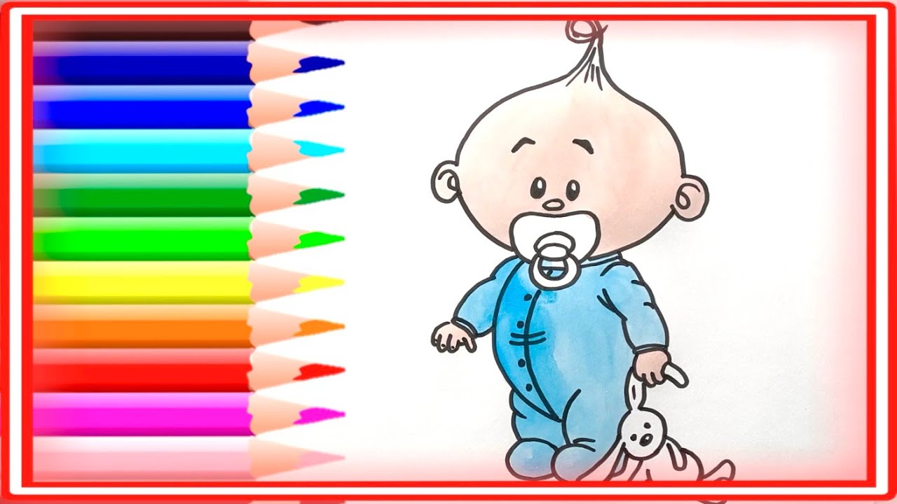 How To Draw A Baby | Easy Drawing For Kids - YouTube