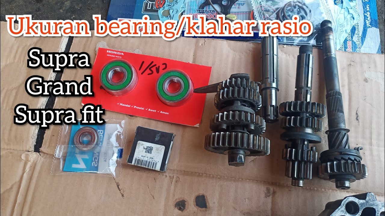 Ukuran bearing gigi rasio supra,supra fit,grand||klahar rasio C series ...