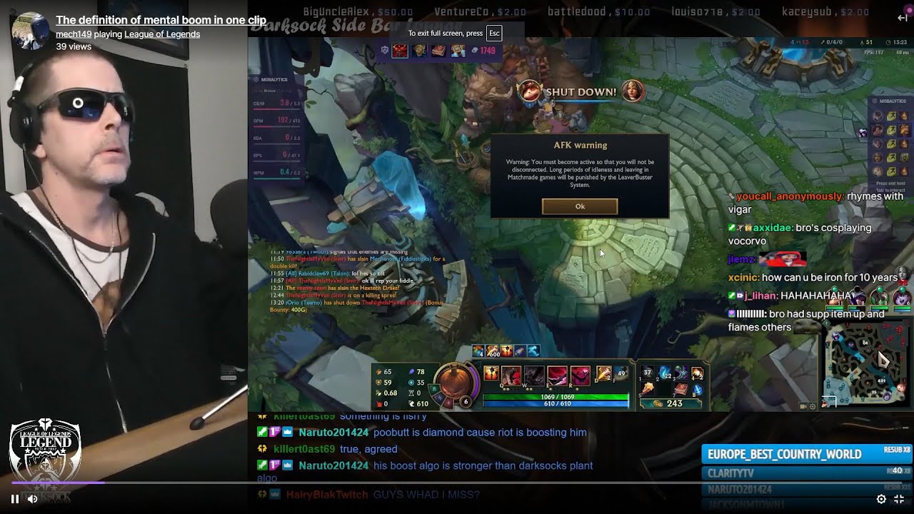 tarzaned reacts to an Iron 4 Hardstuck Streamer - YouTube