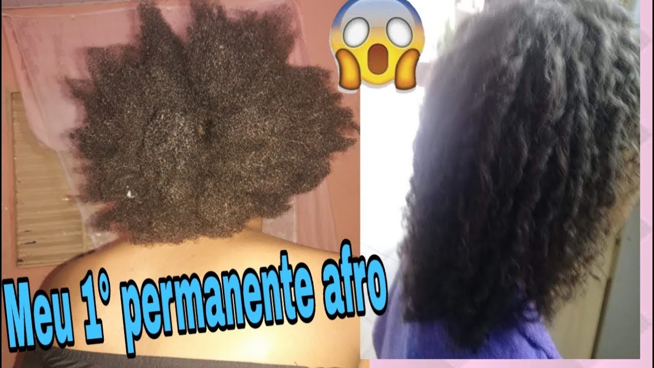 MEU PRIMEIRO PERMANENTE AFRO !!!!! - YouTube