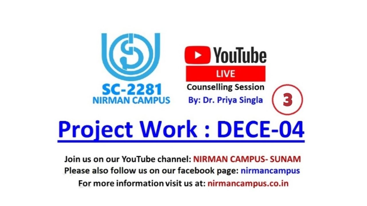 How to complete DECE04 - Project Work (IGNOU) Part - 3 - YouTube
