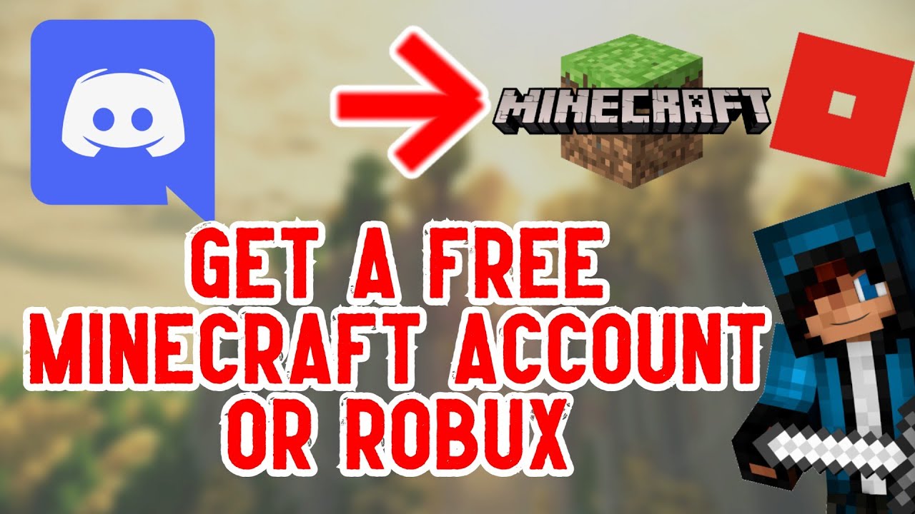 HOW TO GET A FREE MINECRAFT ACCOUNT OR FREE ROBUX *WORKS DECEMBER 2020 ...