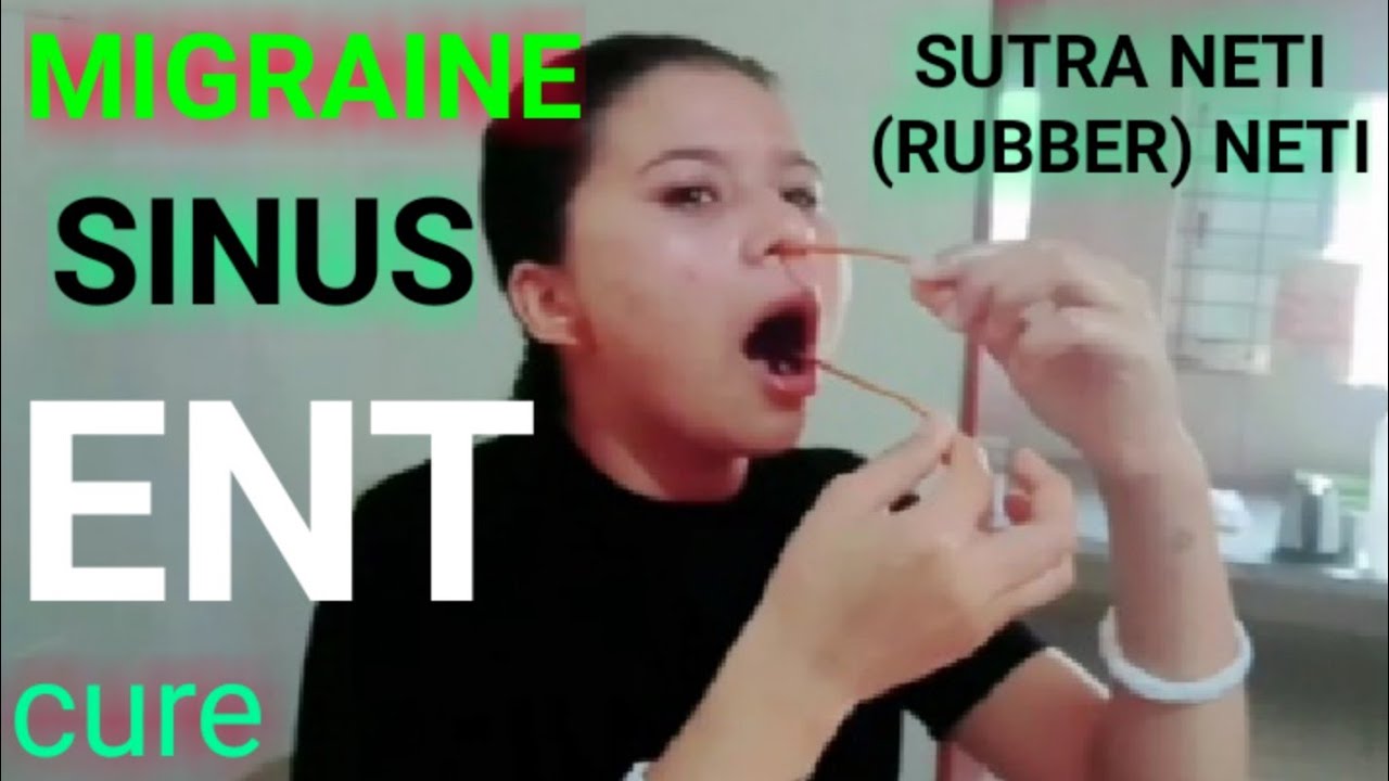 Sutra Neti benefits and method (rubber neti- cure sinus, migrane, for ...