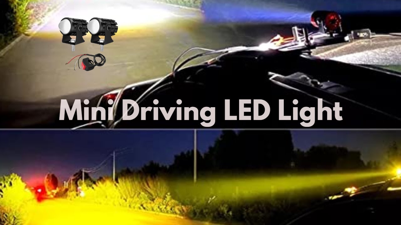 mini driving LED light direct test - YouTube