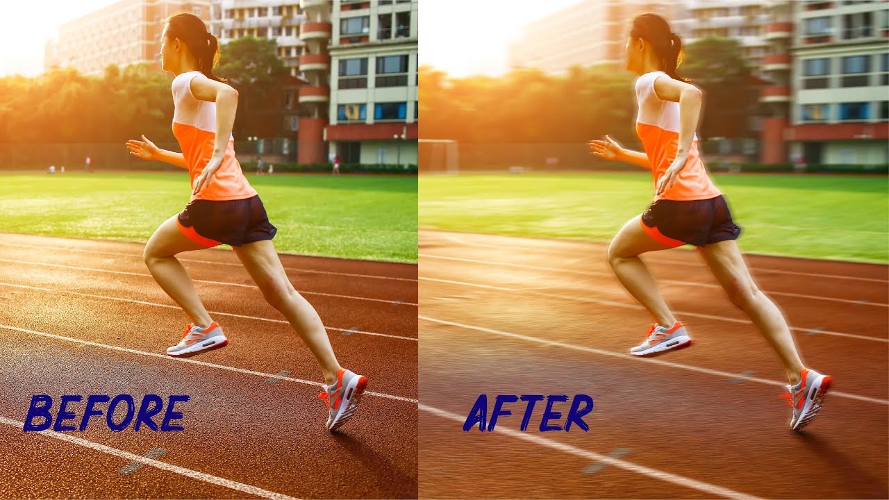 Path blur in photoshop in Hindi | 1 min Motion effect | how to create ...