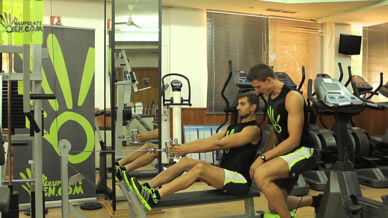 37- GYM remo cable bajo - YouTube