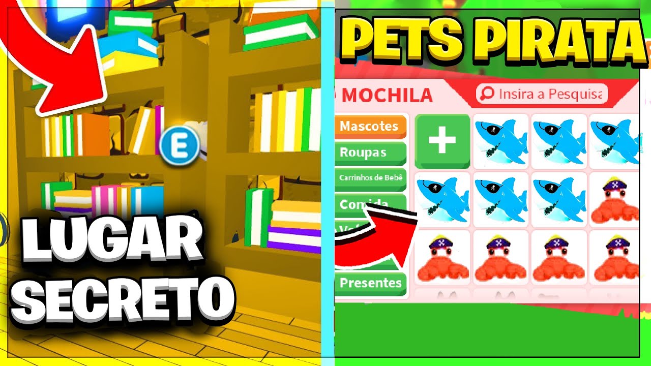 *BUG* QUARTO SECRETO PARA GANHAR PETS PIRATA GRÁTIS NO ADOPT ME (ROBLOX ...